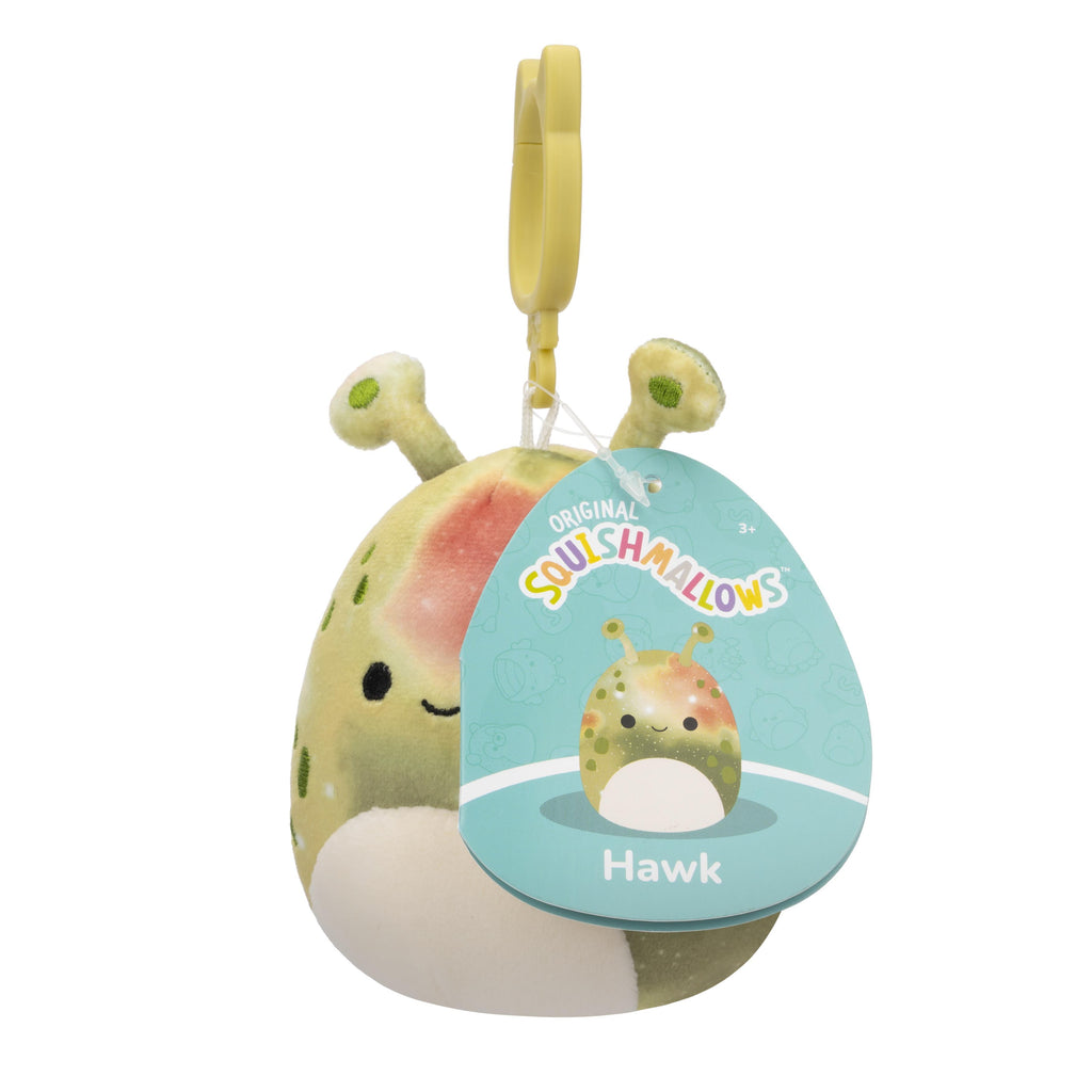 Squishmallows Clip-On Hawk The Alien